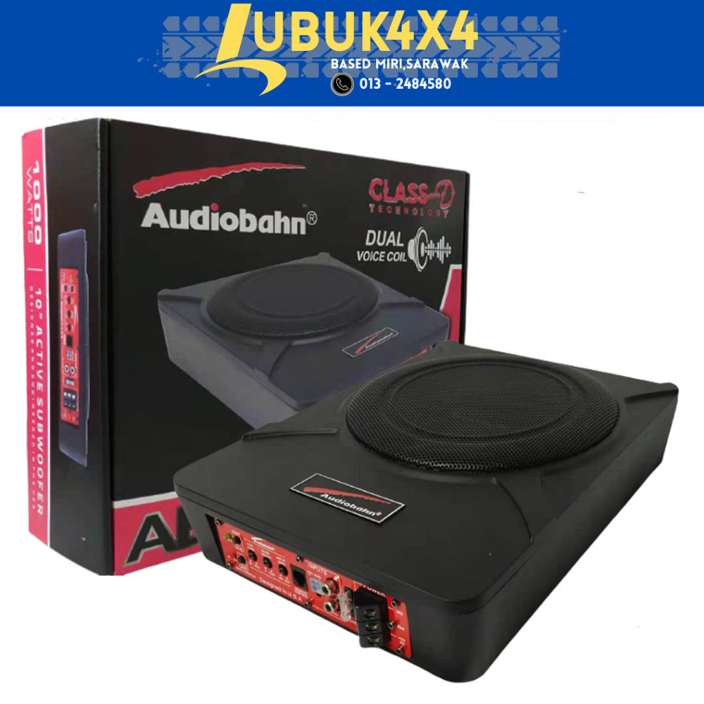 AB-10AW.2D 10" AUDIOBAHN USA Double Coil Underseat Woofer 1000Watt ...