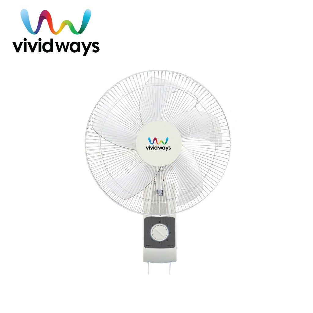 K2 VIVIDWAYS 3SPEED WALL FAN 5 BLADE 16" MANUAL PULL VW-16WF (SIRIM ...