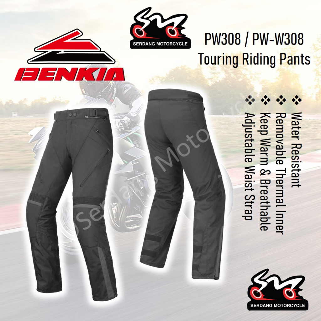 BENKIA PW308, PW-W308 Water Resistant With Thermal Inner Riding Pants ...