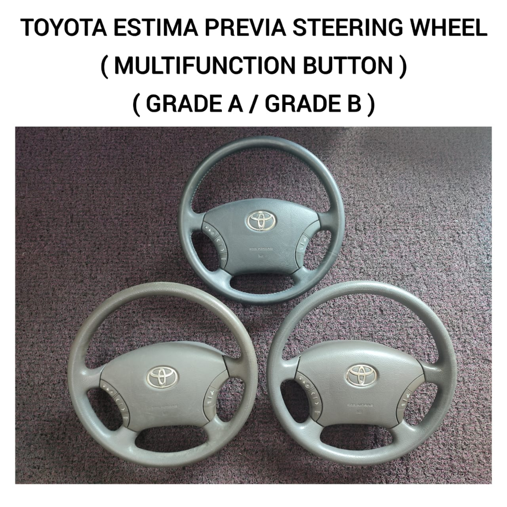 Toyota Steering Wheel ( Multifunction Button ) For Estima Previa ACR30 ...