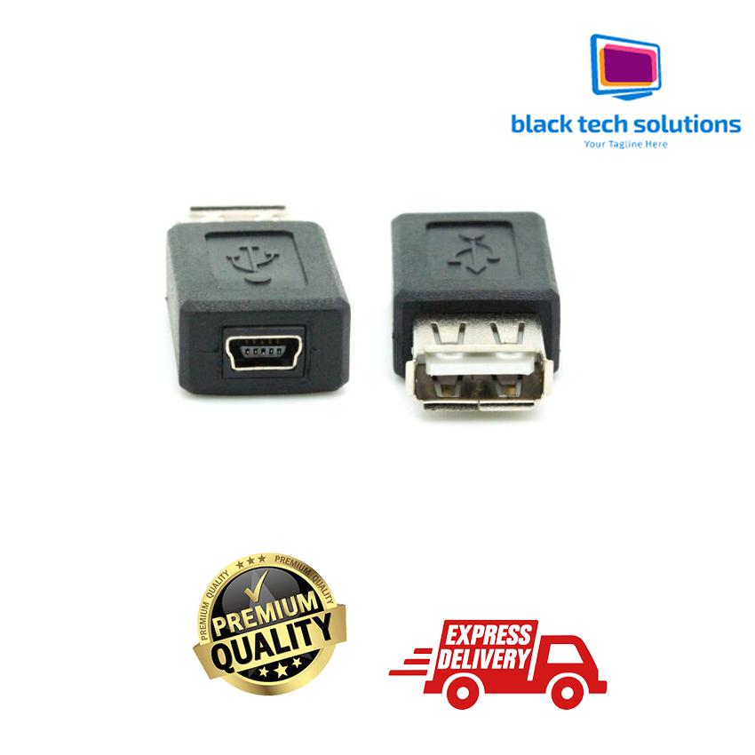 USB 2.0 A type female to mini usb 5pin Female extension adapter A to ...