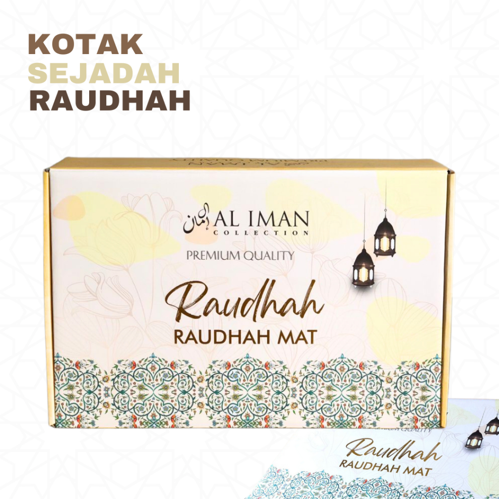 KOTAK HADIAH SEJADAH PREMIUM RAUDHAH AL-IMAN | Shopee Malaysia