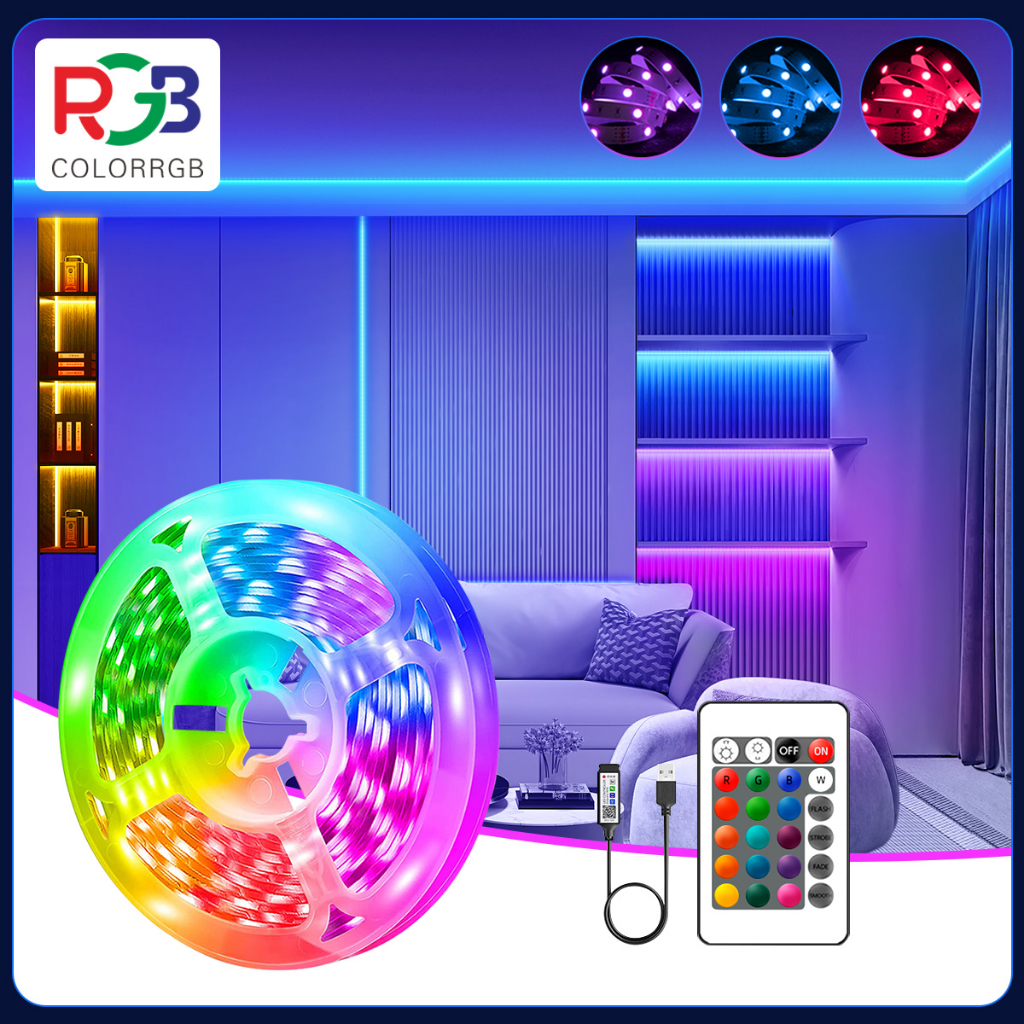 USB rgb led light led strip light led light for roomTV backlight decoration light With remote ...