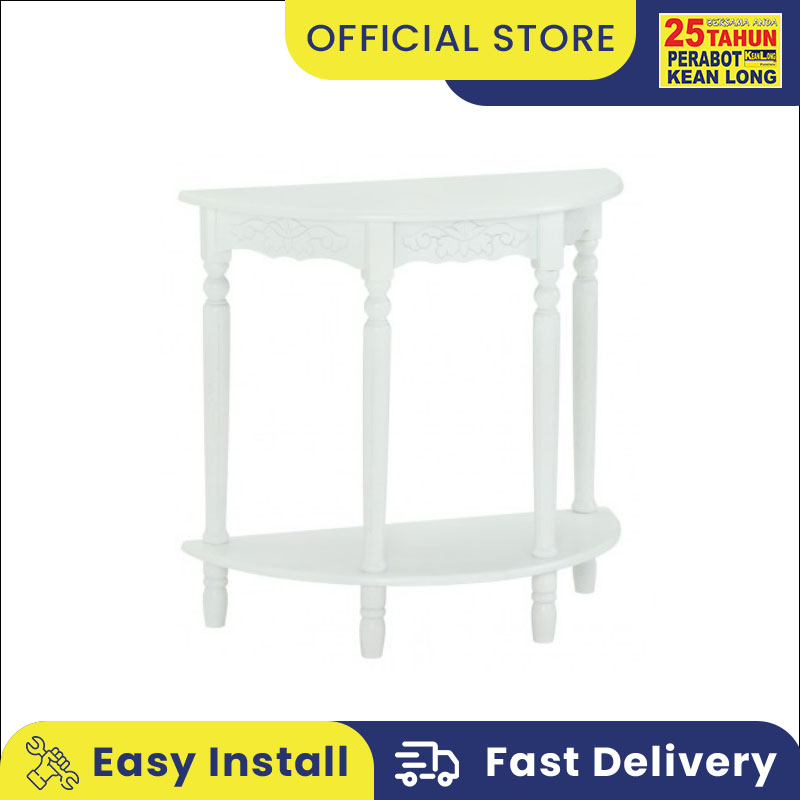 KLSB Console Table / Meja Tepi / Meja Tepi Dinding / Half Circle ...