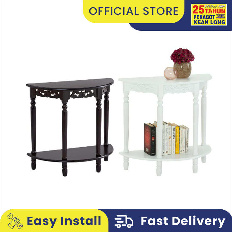 KLSB Console Table / Meja Tepi / Meja Tepi Dinding / Half Circle ...