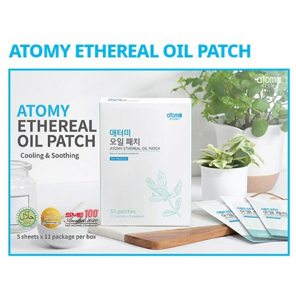 Atomy Ethereal Oil Patch艾多美精油贴布 (1 pack = 5 sheets） | Shopee Malaysia