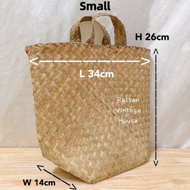 (Rattanvintage) 🔥 Bakul Purun | Woven Bag | Wicker Anyaman Basket ...
