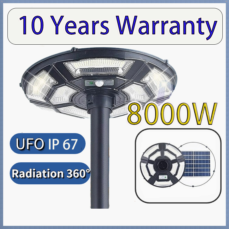 【10 Years Warranty】NEW UFO Solar Light Lampu Solar jalan Solar light outdoor lighting 8000W ...