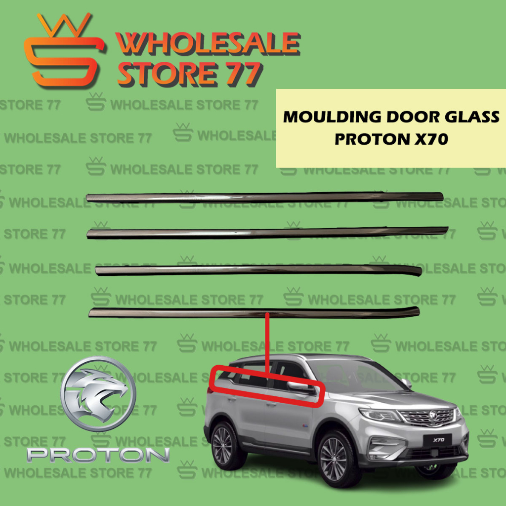 READY STOCK | PROTON X70 MOULDING DOOR GLASS LINING RUBBER OUTER WINDOW ...