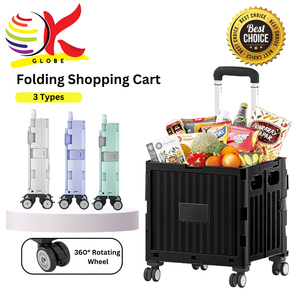 [45L/50L/75L/85L] 折叠购物车 FOLDING SHOPPING CART TROLLEY FOLDABLE SHOPPING ...