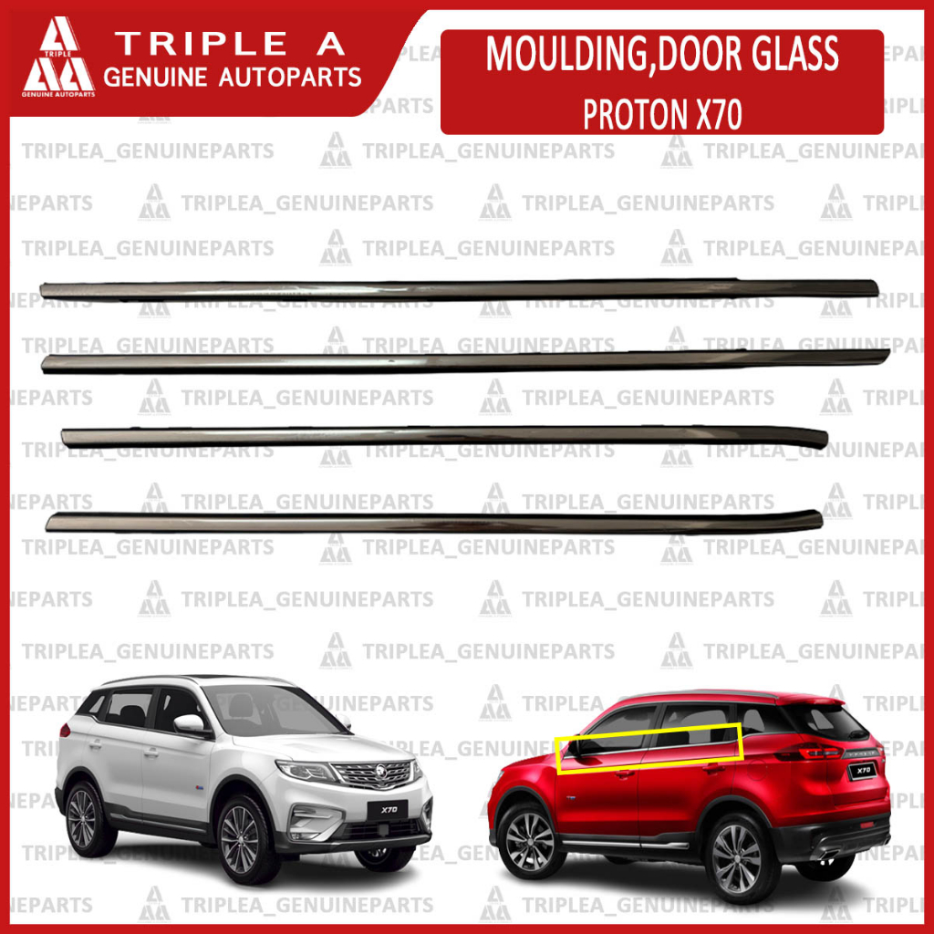 PROTON X70 DOOR MOULDING LINING RUBBER OUTER GLASS WINDOW GETAH CERMIN ...