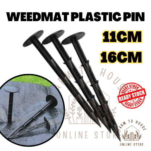 11cm 16cm Weedmat Pin Plastic Weedmat Nail Paku Weedmat Plastik Weedmat ...