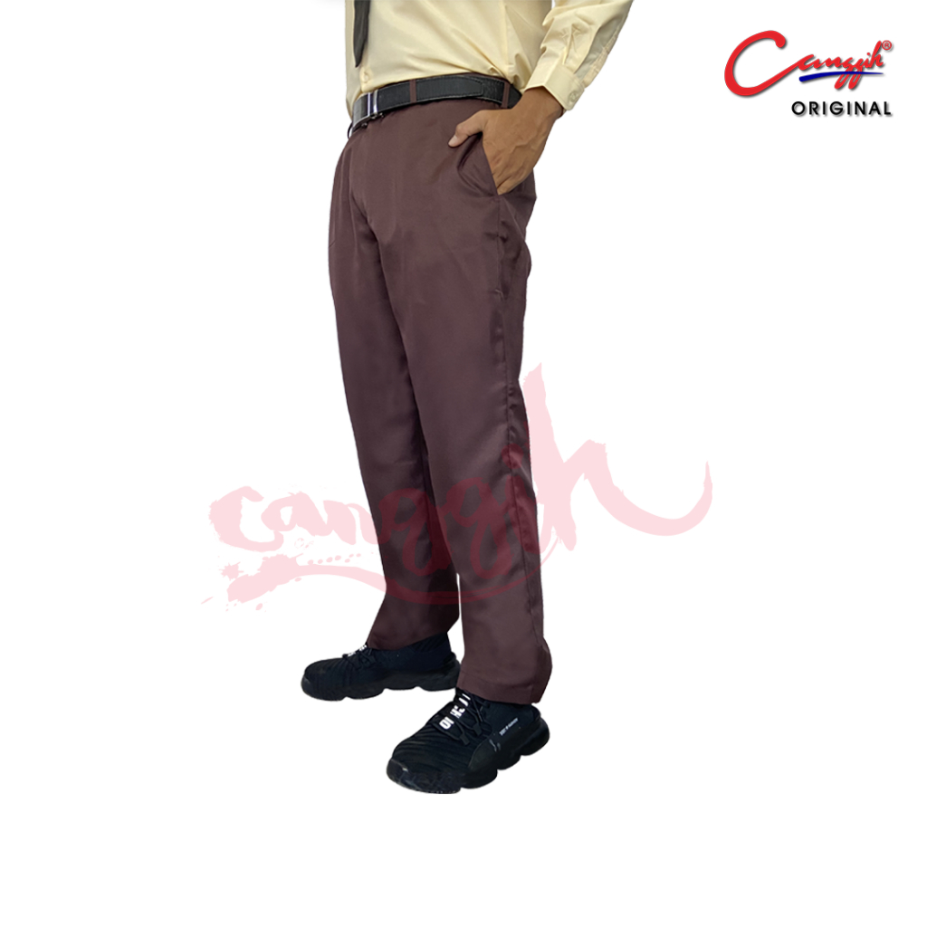 Canggih Seluar Panjang Sekolah MRSM - Dark Brown - CG-CP 030 DBR | Shopee Malaysia