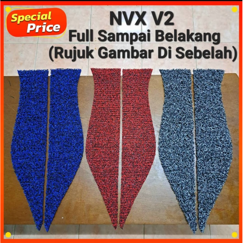 YAMAHA NVX V2 (MODI) CARPET@KARPET PEMIJAK KAKI (4 Pilihan Warna ...