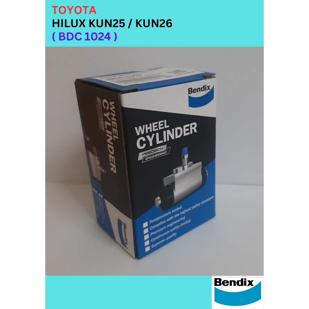 BENDIX BDC1024 Rear Wheel Cylinder ( Brake Pump ) Toyota Hilux KUN25 ...