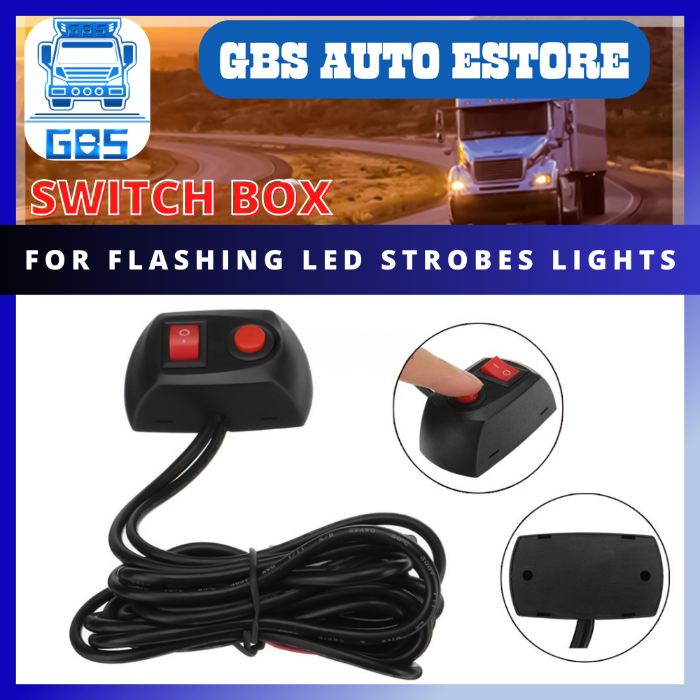 GBS Truck/Lori Car Strobe Light Swithc Box 12V 24V Work Light Bar On ...