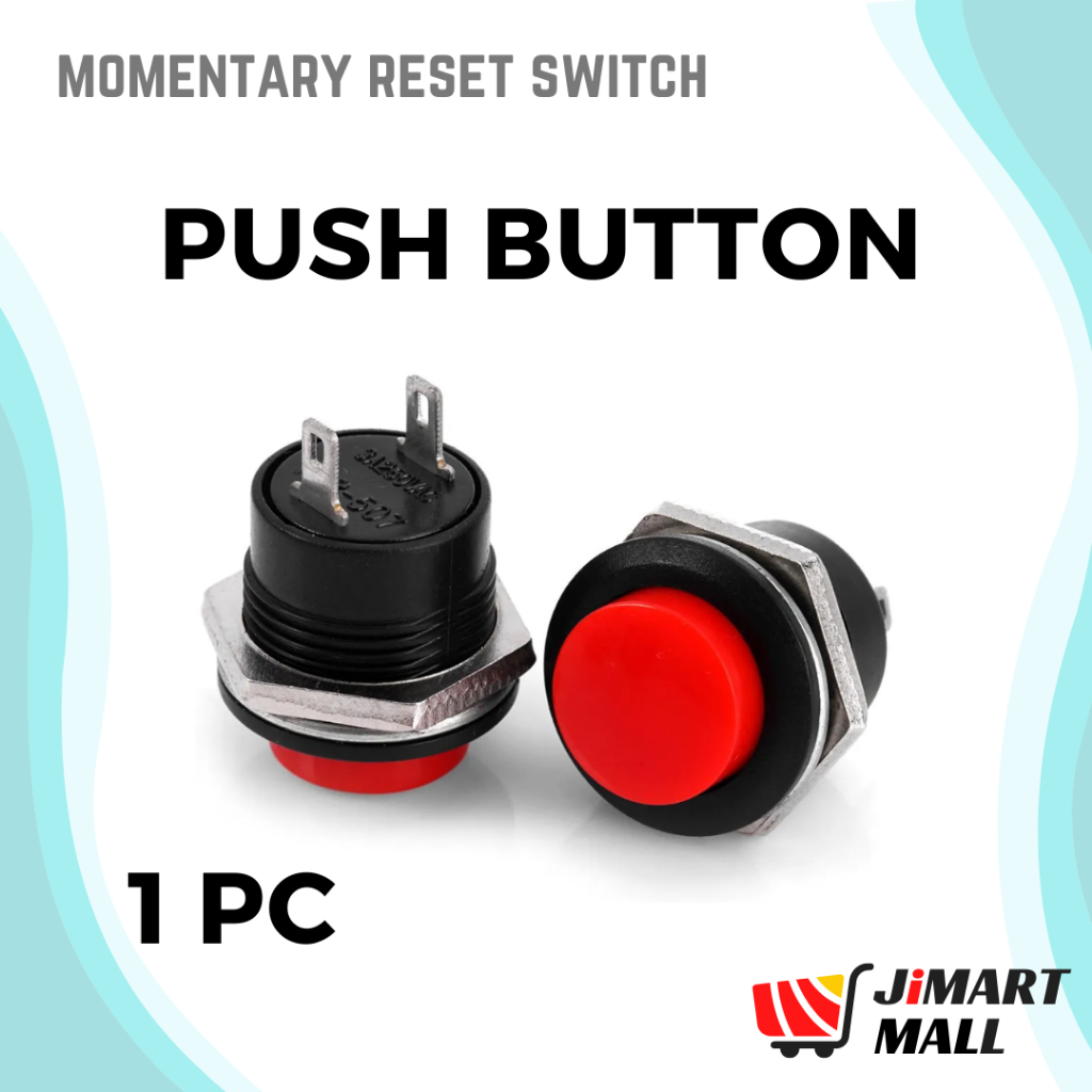 PUSH BUTTON MOMENTARY NO LOCK SWITCH Horn Hon Switch Cap Car Motor ...
