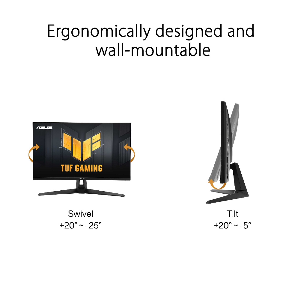 ASUS TUF GAMING VG27AQ3A / VG279Q3A 27" FAST IPS FHD / QHD 180HZ HDR ...