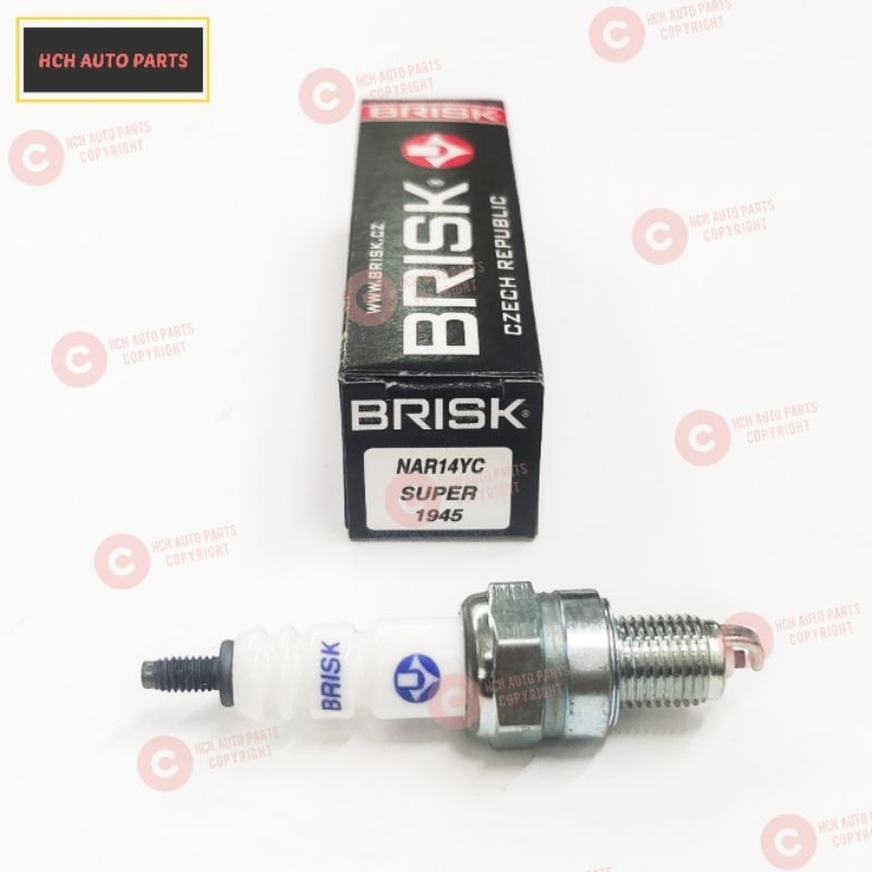 BRISK RACING SPARK PLUG - NAR14YC - SPORT BONUS SR/ BONUS 110/ JET ...