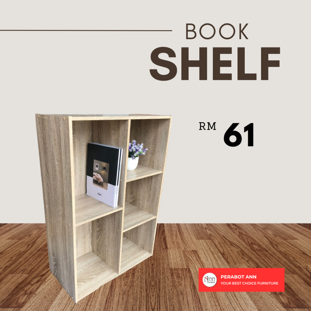 (PERABOT ANN) RAK BUKU 5 TINGKAT / RAK SERBAGUNA / COLOUR BOX ...