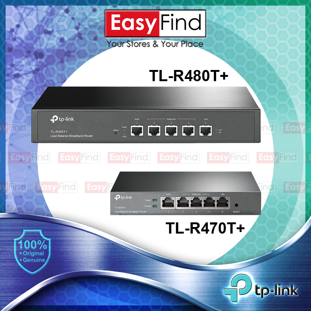 TP-Link TL-R480T+ / TL-R470T+ Load Balance Broadband Router | Shopee ...