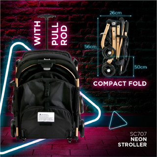 Sweet Cherry Luxury Gold Frame & Compact Folding Baby Stroller SC707 ...