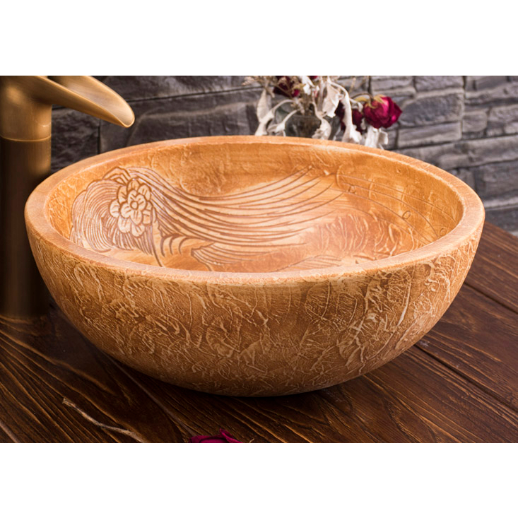 HAND MADE CERAMIC BASIN DEISGNER SRT BASIN ABOVE COUNTER TOP ART SINK ...