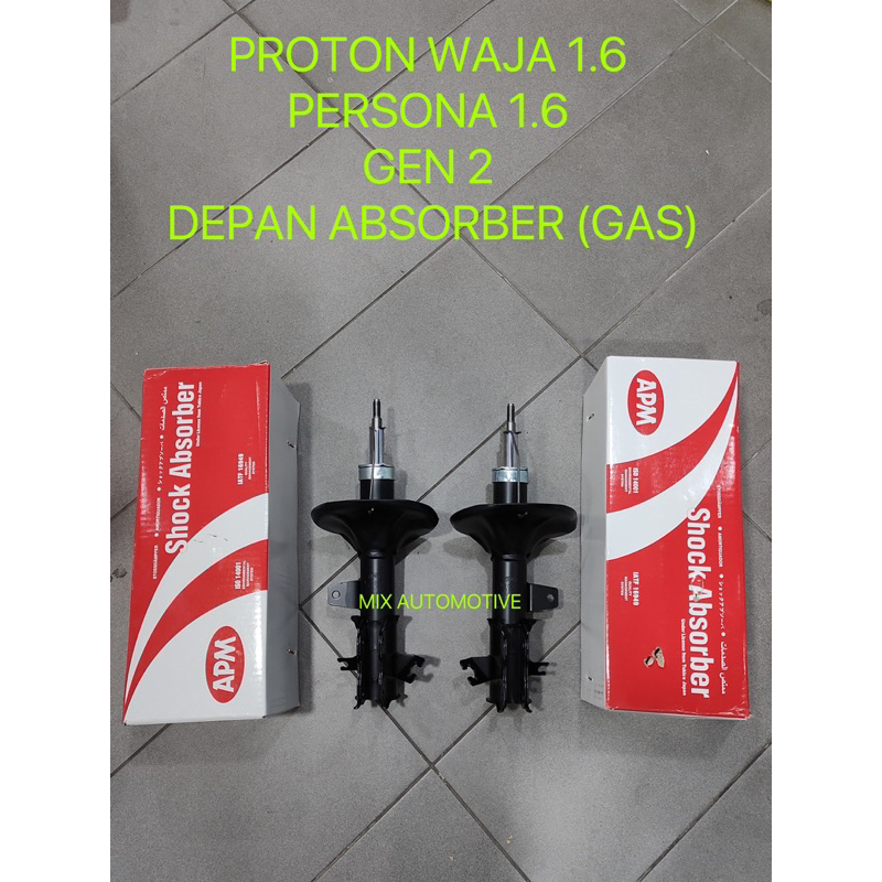100% APM PROTON WAJA 1.6 PERSONA 1.6 OLD GEN 2 DEPAN FRONT SHOCK ABSORBER ABSORBER DEPAN (GAS ...