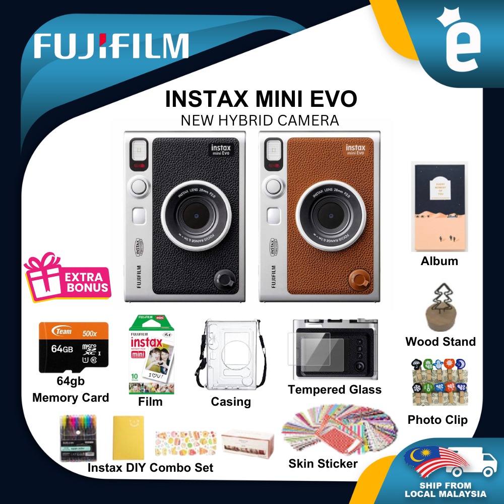 FUJIFILM Instax Mini Evo Hybrid Instant Camera | Shopee Malaysia