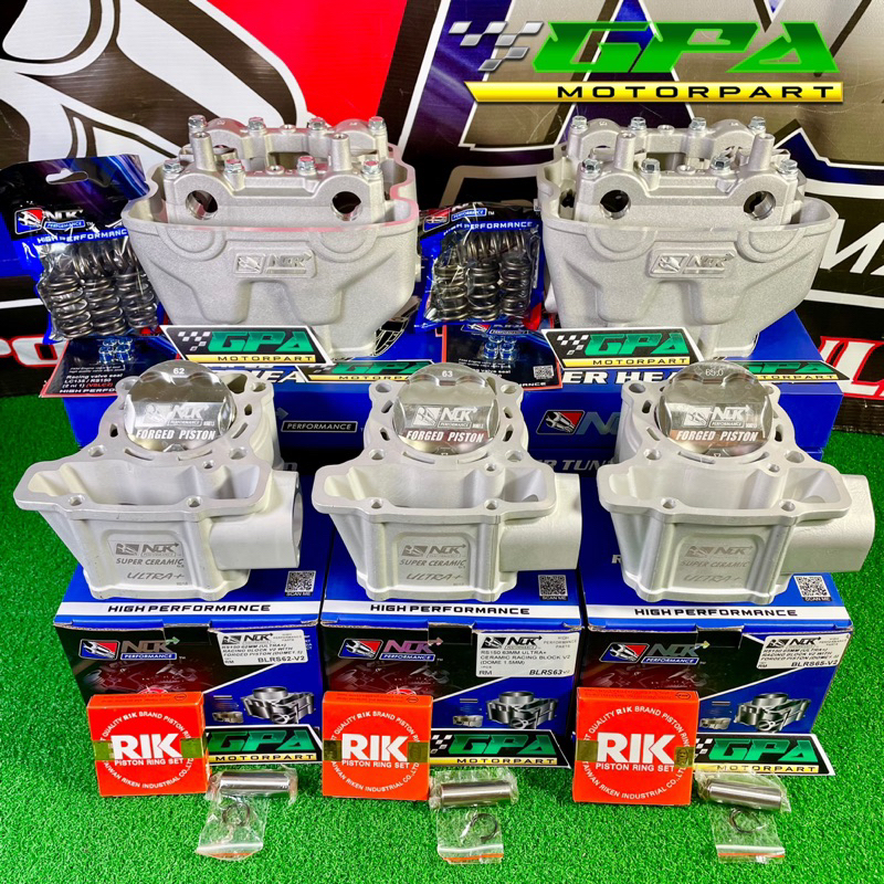 NLK PERFORMANCE SUPERHEAD BLOCK COMBO SET RS150 RSX150 SPEC62 63 65 | Shopee Malaysia
