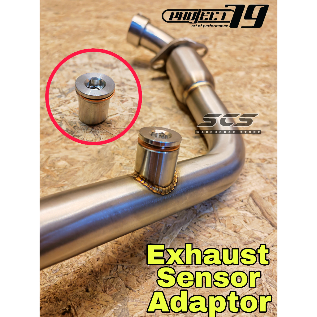Stainless Steel Exhaust Oxygen O2 Sensor Adapter Universal RS150 R15 ... Stainless Steel Exhaust Oxygen O2 Sensor Adapter Universal RS150 R15 ...
