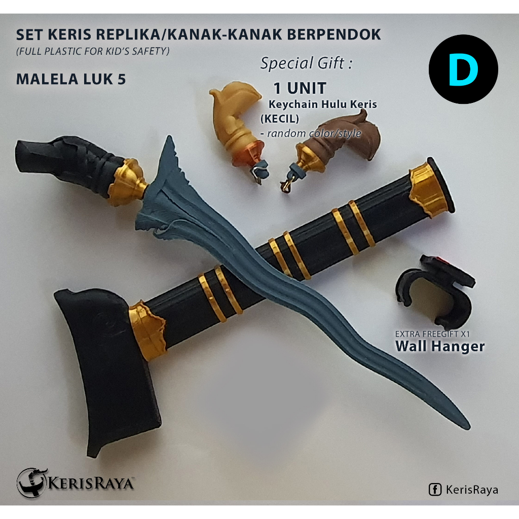 Keris Mainan - pelengkap busana, keris plastik, keris budak, busana ...