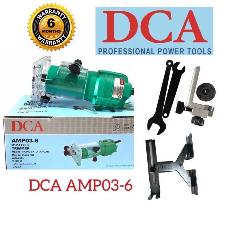 DCA Trimmer Router 350W AMP02-6 Woodworking Power Tools Wood Trimmer ...