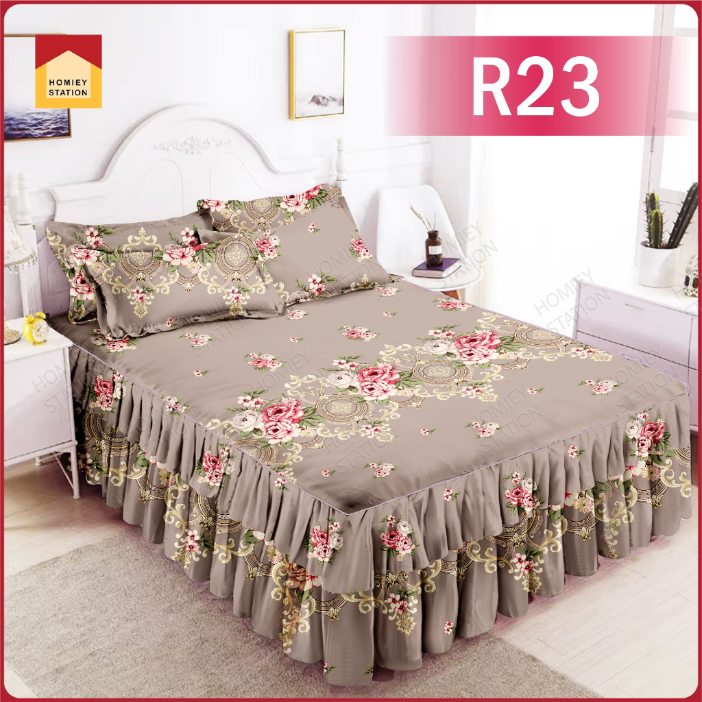Cadar Ropol Set 3 IN 1 Super Single / Queen/ King Bedsheet Set Bed ...