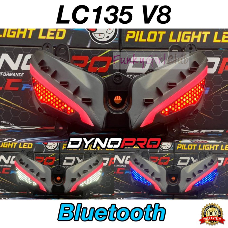 BLUETOOTH DYNOPRO LC135 V8 FI MATA GABAN LED PILOT LIGHT BAR LAMP ...