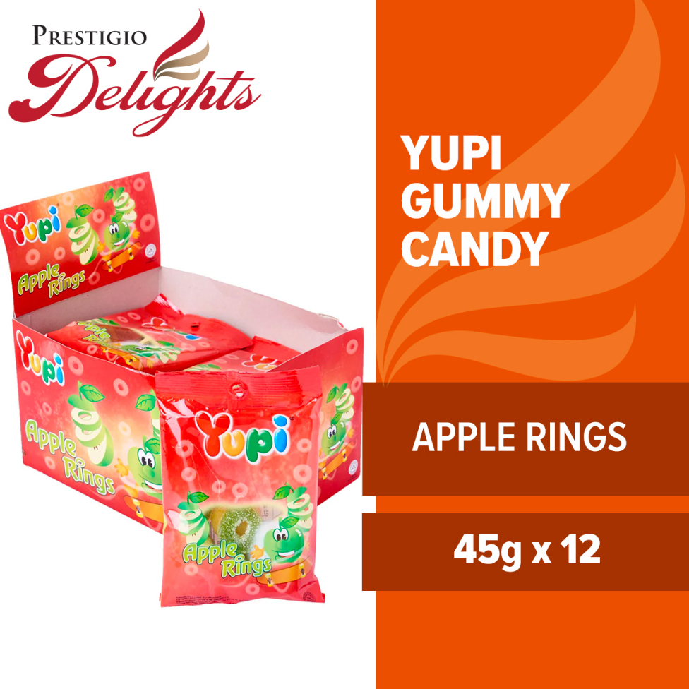 Yupi Apple Rings Gummy Candy 45g x 12 (1 Outer) | Shopee Malaysia