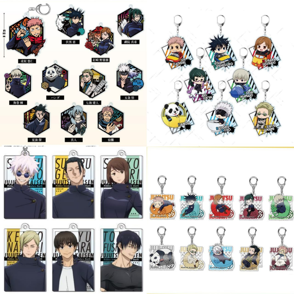 Jujutsu Kaisen Gojo Yuji Nanami Geto Anime Acrylic Keychain | Shopee ...