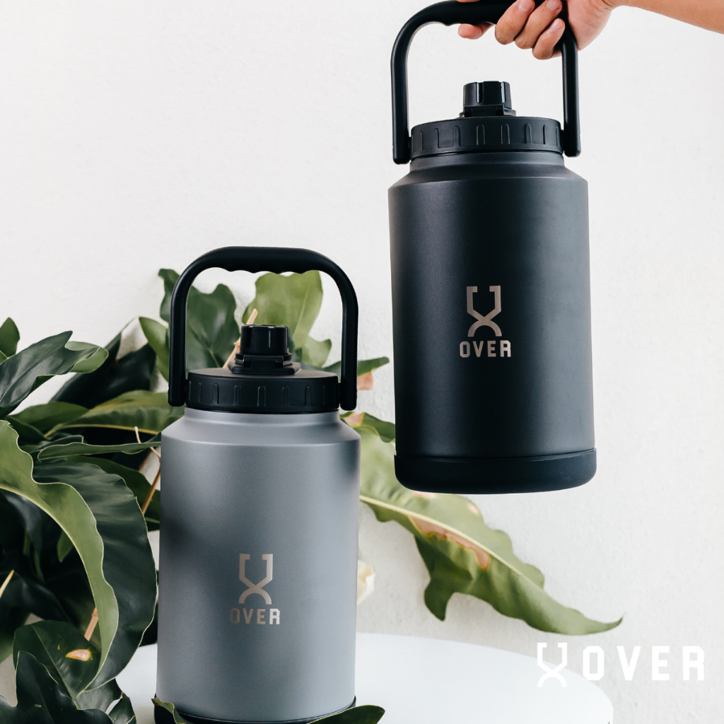 OVER 3.78L Portable Tangki Temperature Retention Double Wall Stainless Steel Big Thermo Huge ...