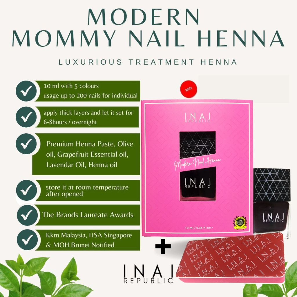 Inai Republic HQ Original Henna Republik Peel Off Serum Innai Pengilat ...
