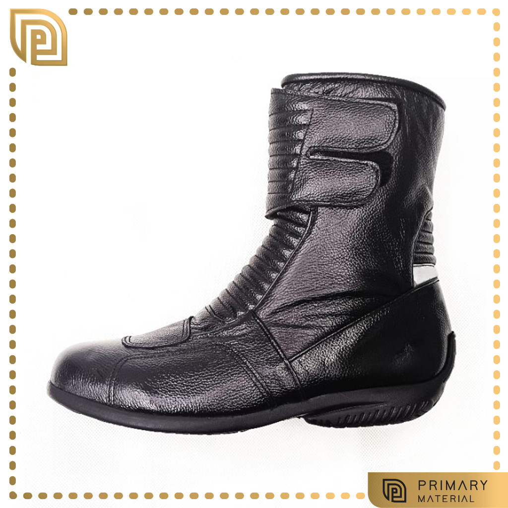 Kasut Kulit TRAFIK boot Motorcycle handmade boots riding men high cut ...