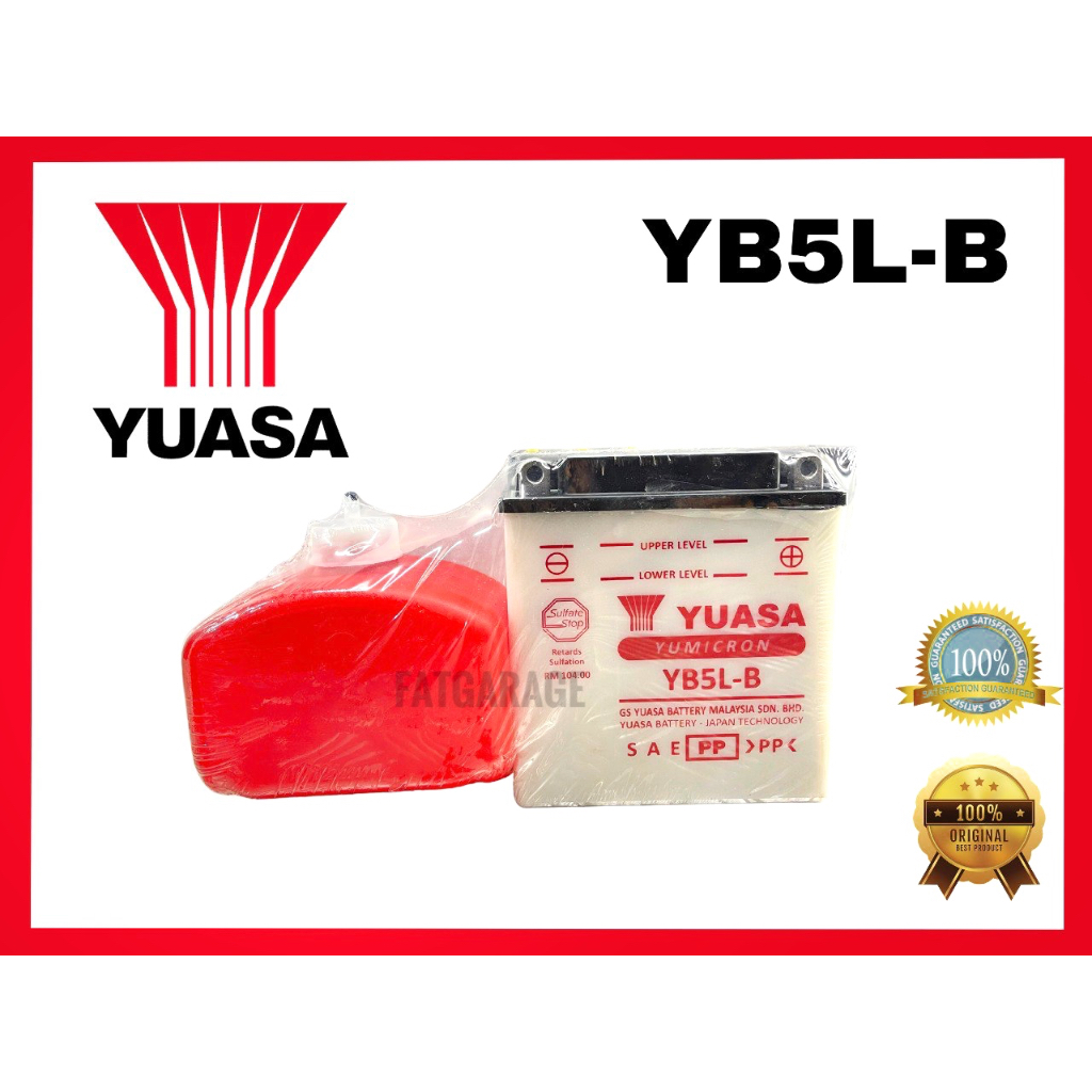 Yuasa YB5L-B BATTERY KRISS-Starter/CT100/CT110/KRISS120/MR1/ACE115 ...