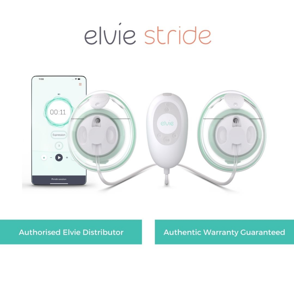 Elvie Double Stride Hospital Grade Smart Breast Pump | Pam susu ...
