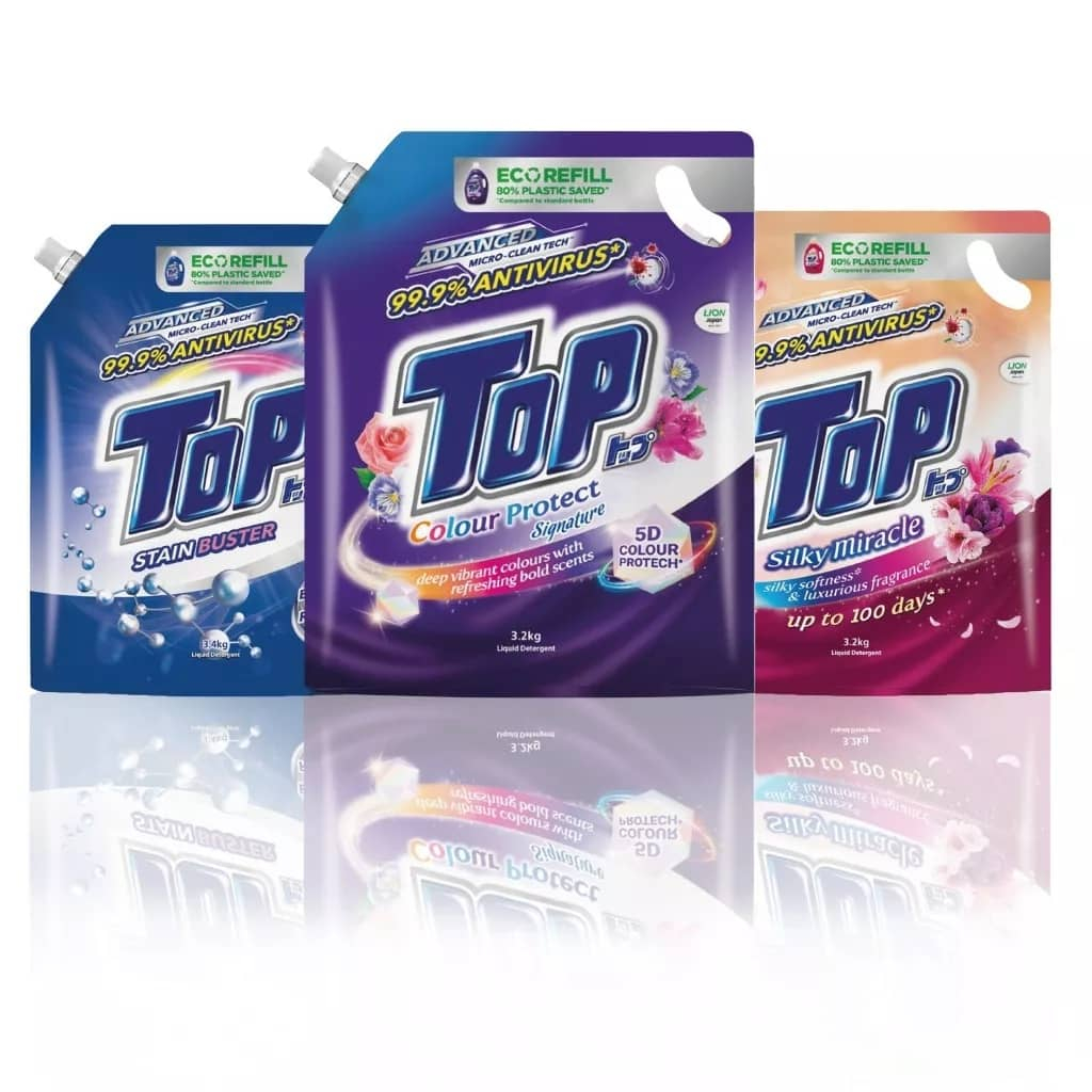 Top Detergent Liquid Refill (3.2kg/3.4kg) | Shopee Malaysia