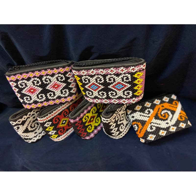 MSB01# Sarawak Traditional hand make Colourful Manik bead Sling hand ...