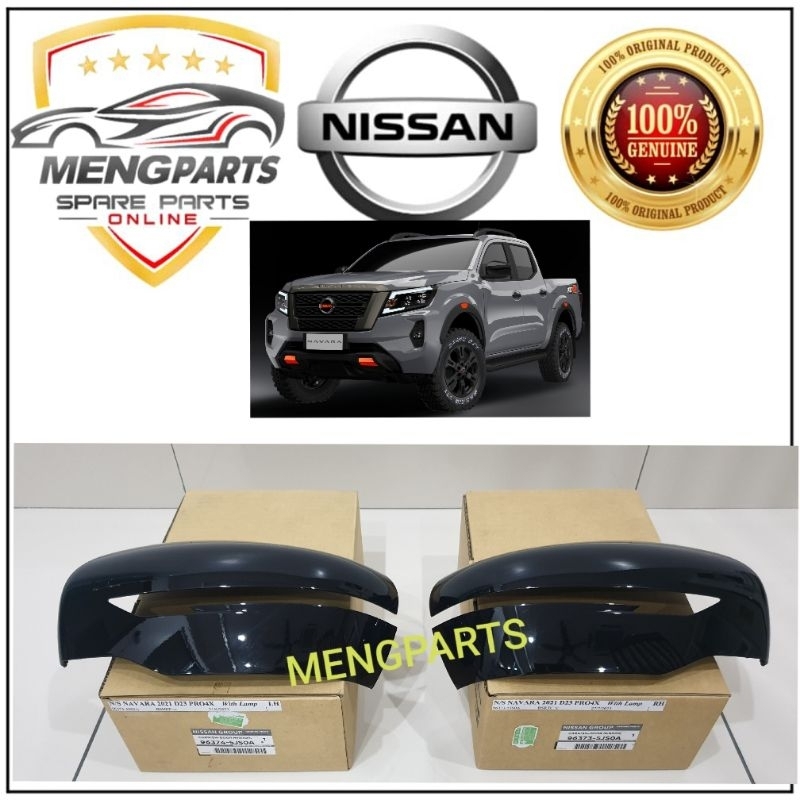 ORIGINAL NISSAN NAVARA D23 NP300 PRO 4X SIDE MIRROR COVER *USE LAMP* RH ...