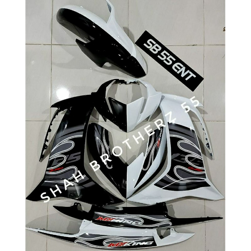 COVERSET LC V8 FI 2 TONES BLACK WHITE CUSTOM JFORCE VIETNAM | Shopee ...