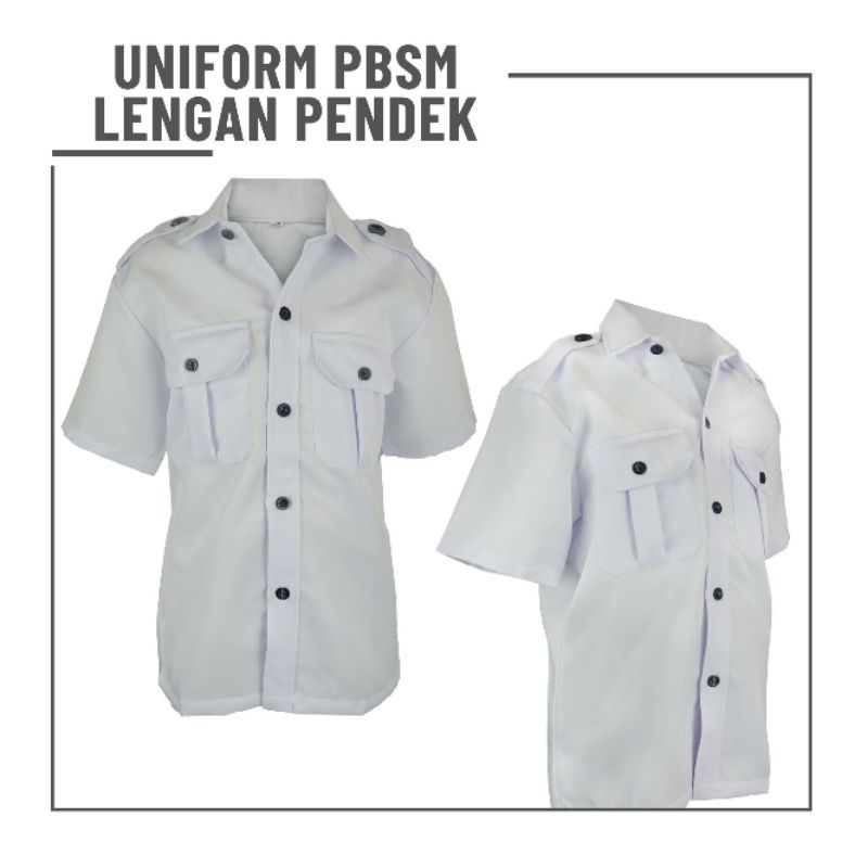 BAJU Uniform PBSM Sekolah Putih PBSM KoKorikulum | Shopee Malaysia