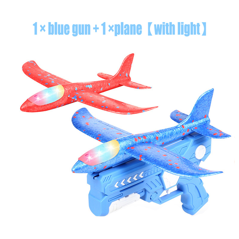 Airplane Launcher Foam Plane Eject Flying Aircraft Toy Hand Catapult ...