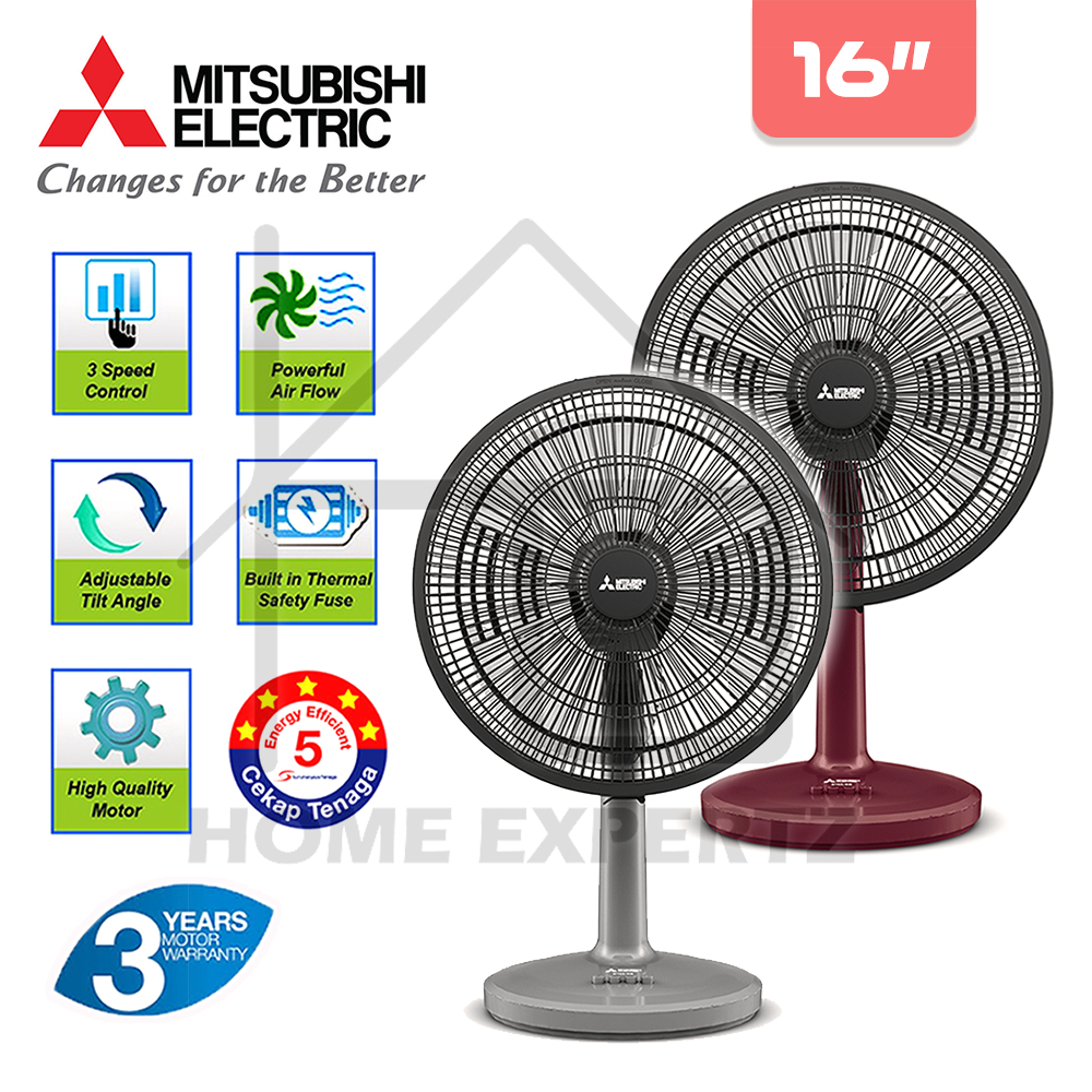 【BUBBLE WRAP】MITSUBISHI 16" TABLE FAN DESK FAN (D16A-GB) | Shopee Malaysia