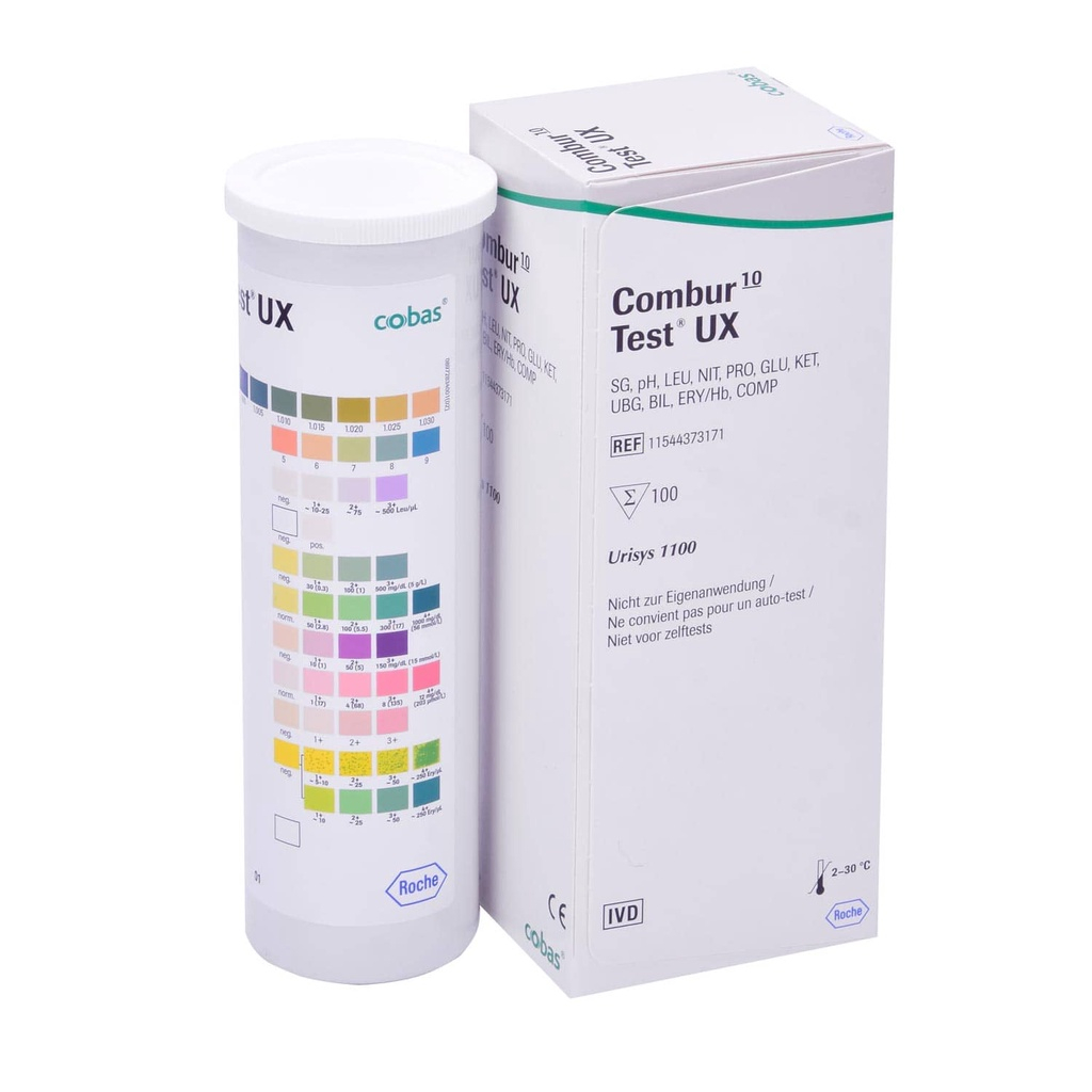 Roche Cobas Combur 3 Urine Test 50's / Combur 7 100's / Combur 10 UX ...